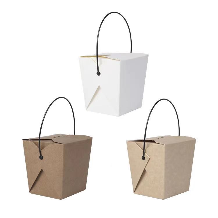 PC-1050BR Paper Meal Box with handle – Okie Packaging Pte Ltd